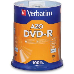 verbatim® dvd-r recordable disc disc,dvd-r,4.7gb,100pk,sr (pack of 2)