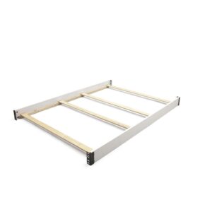 simmons kids slumbertime full size crib conversion rails, white ambiance