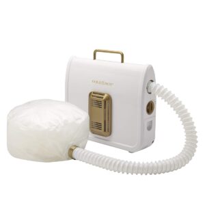 gold n hot professional ionic soft bonnet hair dryer | reduce frizz for natural, healthy-looking hair