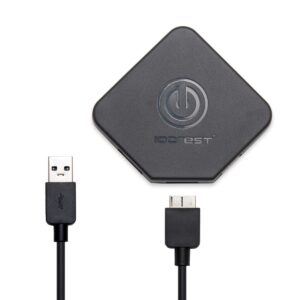 iocrest usb 3.0 2 port hub & sd microsd card reader ultra-mini compact portable, superspeed, black si-hub50066