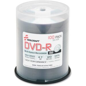 4.7gb spindle dvd-r (pack of 100)