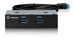 tek republic tiu-3000 3.5 inch front panel usb hub with 2 usb 3.0 ports (2ft 20-pin adapter cable)