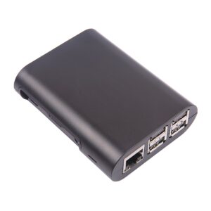 jbtek jet black case for raspberry pi 3 model b & raspberry pi 2 model b - access to all ports