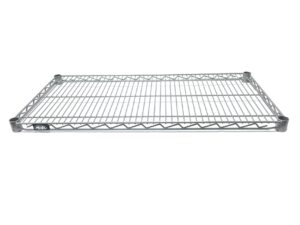 nexel wire shelf, silver epoxy finish, 14"w x 36"l