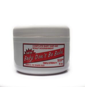 baby don't be bald hair & scalp nourishment triple strength (red) 8 oz.