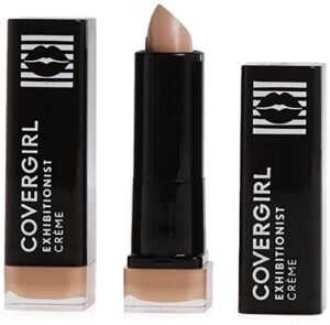 covergirl exhibitionist lipstick cream, dulce de leche 225, lipstick tube 0.123 oz (3.5 g)