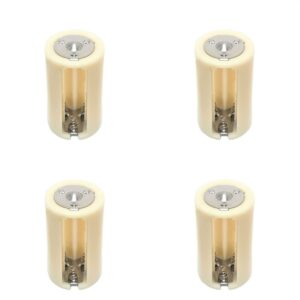 dslrkit 3aa(lr6) to d size parallel battery convertor adapter holder (pack of 4)