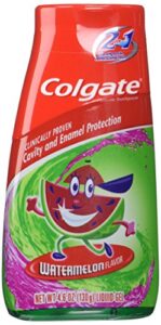 colg 2n1 watermelon paste size 4.6 o colgate kids watermelon 2-in-1 toothpaste & mouthwash