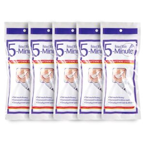 5 pack natural white 5-minute teeth whitening kits