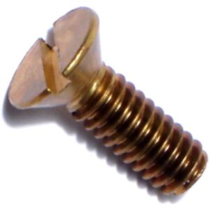 hard-to-find fastener 014973128555 slotted flat machine screws, 1/4-20 x 3/4, piece-15