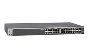 netgear prosafe s3300-28x/28-port gigabit stackable smart switch (gs728tx-100...