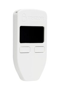 trezor model one - the original cryptocurrency hardware wallet, bitcoin security, store & manage 1000's of coins&tokens, easy-to-use interface, quick & simple setup (white)