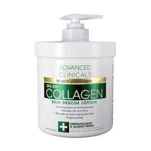 advanced clinicals collagen skin rescue lotion