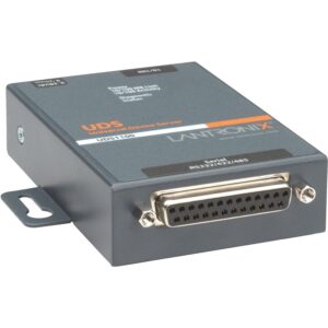 lantronix ud1100001-01 uds1100 - one port serial (rs232/ rs422/ rs485) to ip ethernet device server - ul864, us domestic 110vac - convert from rs-232, rs-485 to ethernet using serial over ip technolog