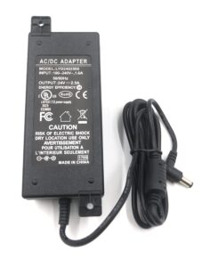 poe texas ps-24v60w | 24 volt 2 amp 60 watt power supply for poe injectors - ul and fcc approved