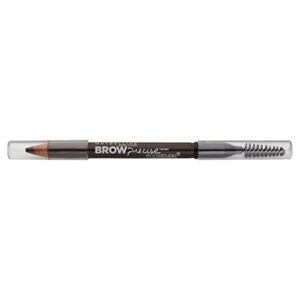 maybelline new york brow precise shaping eyebrow pencil, deep brown, 0.02 oz.