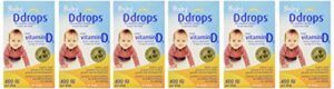 ddrops baby drops yellow, 540 count (pack of 6)