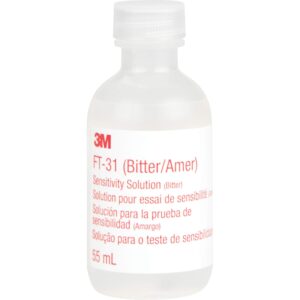 3m ft-31 replacement sensitivity solution for respirator qualitative fit test kit, bitter – 55 ml bottle