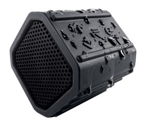 ecoxgear ecopebble rugged and waterproof wireless bluetooth speaker - retail packaging - black