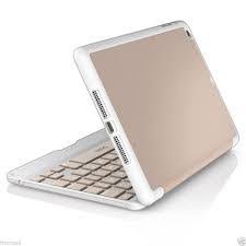 zagg im2zfn-rg0 folio hinged case with keyboard for apple ipad mini and mini retina - rose gold