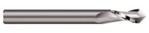 micro 100 dmm-030-490 drill/end mill, 90° point angle, 3 mm cutter dia, 8 mm loc, 4 fl, 3 mm shank dia, 38 mm oal, uncoated