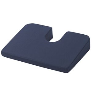 drive medical rtl1491com compressed coccyx cushion, blue, one-size