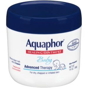 aquaphor baby healing ointment diaper rash and dry skin protectant , 14 fl. oz. jar