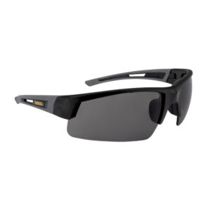 dewalt unisex dpg100 half frame comfort fit protective eyewear black frame smoke lens