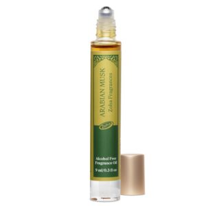 zoha, arabian musk perfume for women and men, alcohol-free hypoallergenic vegan fragrance oil roll-on