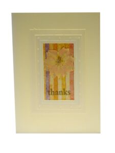 biellafiore handmade pressed flower thank you card