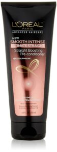 l'oreal paris hair care advanced smooth intense ultimate straight boosting pre-conditioner, 6.8 floz