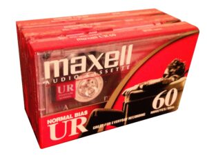 maxell audio cassette ur60 (3 pack)