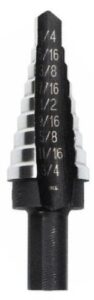 irwin unibit 10233 #3 unibit shank step drill bit