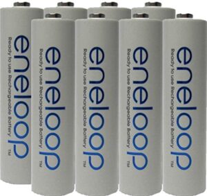 eneloop 70-zp2a-6d26 aaa 4th generation nimh pre-charged rechargeable 2100 cycles battery with holder pack of 8