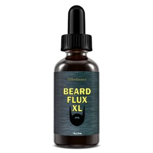 delta genesis beard flux xl (1 fl oz / 30 ml) | mustache and beard growth stimulating oil | facial hair growth product for men | soothing formulation with argan, caffeine, and jojoba