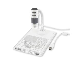 carson eflex 78x/324x effective magnification (based on a 27" monitor) led lighted usb digital microscope with flexible stand and base (mm-840) , white