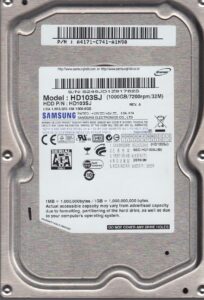 hd103sj, hd103sj, rev a, samsung 1tb sata 3.5 hard drive