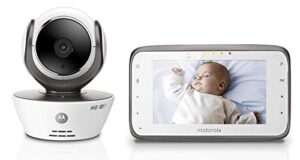 motorola mbp854connect dual mode baby monitor with 4.3-inch lcd parent monitor and wi-fi internet viewing, 720p