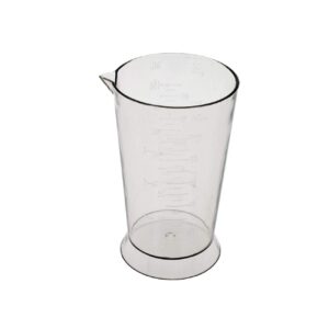 colortrak beaker, easy to read color beaker, measurement markings in ounces and milliliters, 4 ounce capacity, ideal for all stylists, easy to clean, 3.7 inches high