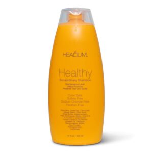 healthy shampoo, 10 oz - sunscreen oil absorbing moisturizing –products for men, women, curly, frizzy, fine, thin textures by healium hair