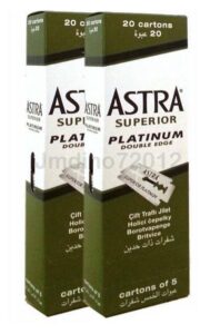 astra superior platinum double edge shaving razor blades 200 pcs barber favored