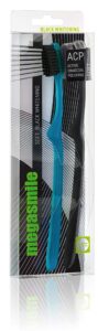 black megasmile whitening toothbrushes (duo pack)