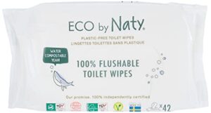 naty eco-sensitive toddler wipes - resealable top - 42 ct