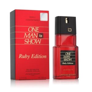 jacques bogart one man show for men, eau de toilette spray, ruby edition, 3.33 ounce