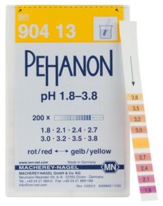 macherey-nagel, 90413, pehanon ph 1.8-3.8, box of 200 strip