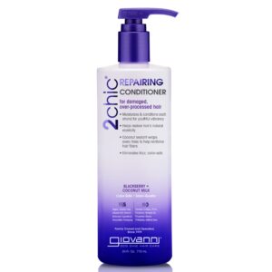 color safe - giovanni 2chic repairing conditioner is 100% color-safe and nourishes hair with a proprietary blend of vitamins, antioxidants, and omega fatty acids without stripping color - 24 oz