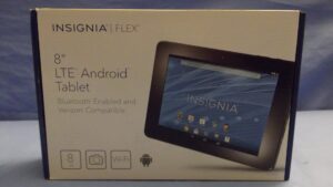 insignia flex tablet (ns-15t8lte) black - 8gb, verizon, tablet only, 8" - refurbished