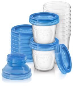 philips avent breastmilk 6-ounce storage cups (pack of 10)