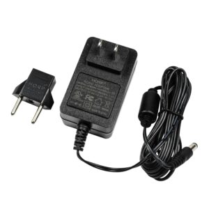 hqrp 12v ac adapter compatible with uniden ad140u ad140up badg0845001 bct7 bct8 bc200xlt bc340crs bc370crs scanner power supply psu cord adaptor ad-140u ad-140 [ul listed] + euro plug adapter