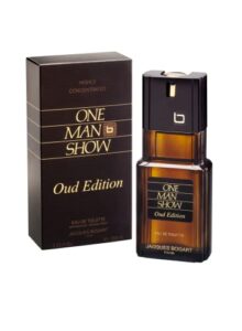 jacques bogart one man show for men, eau de toilette spray, oud edition, 3.33 ounce